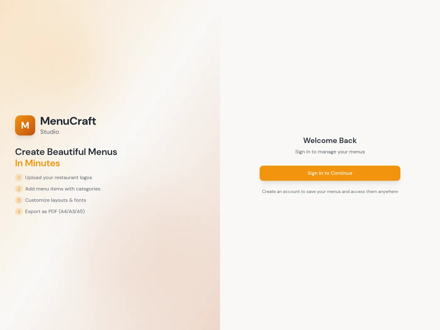 MenuCraft Studio