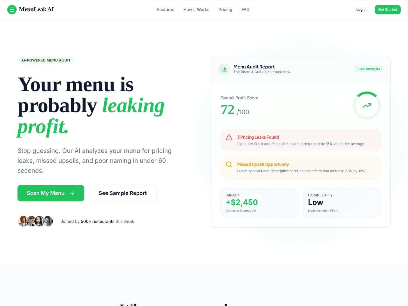MenuLeak AI