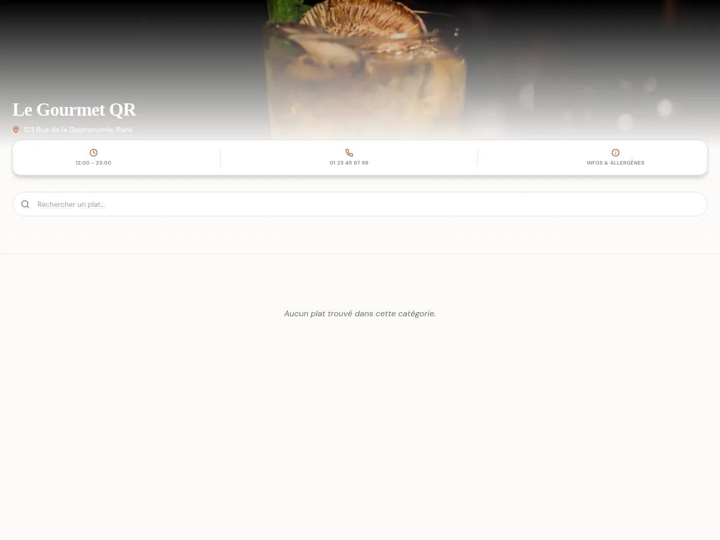 MenuQR Restaurant App