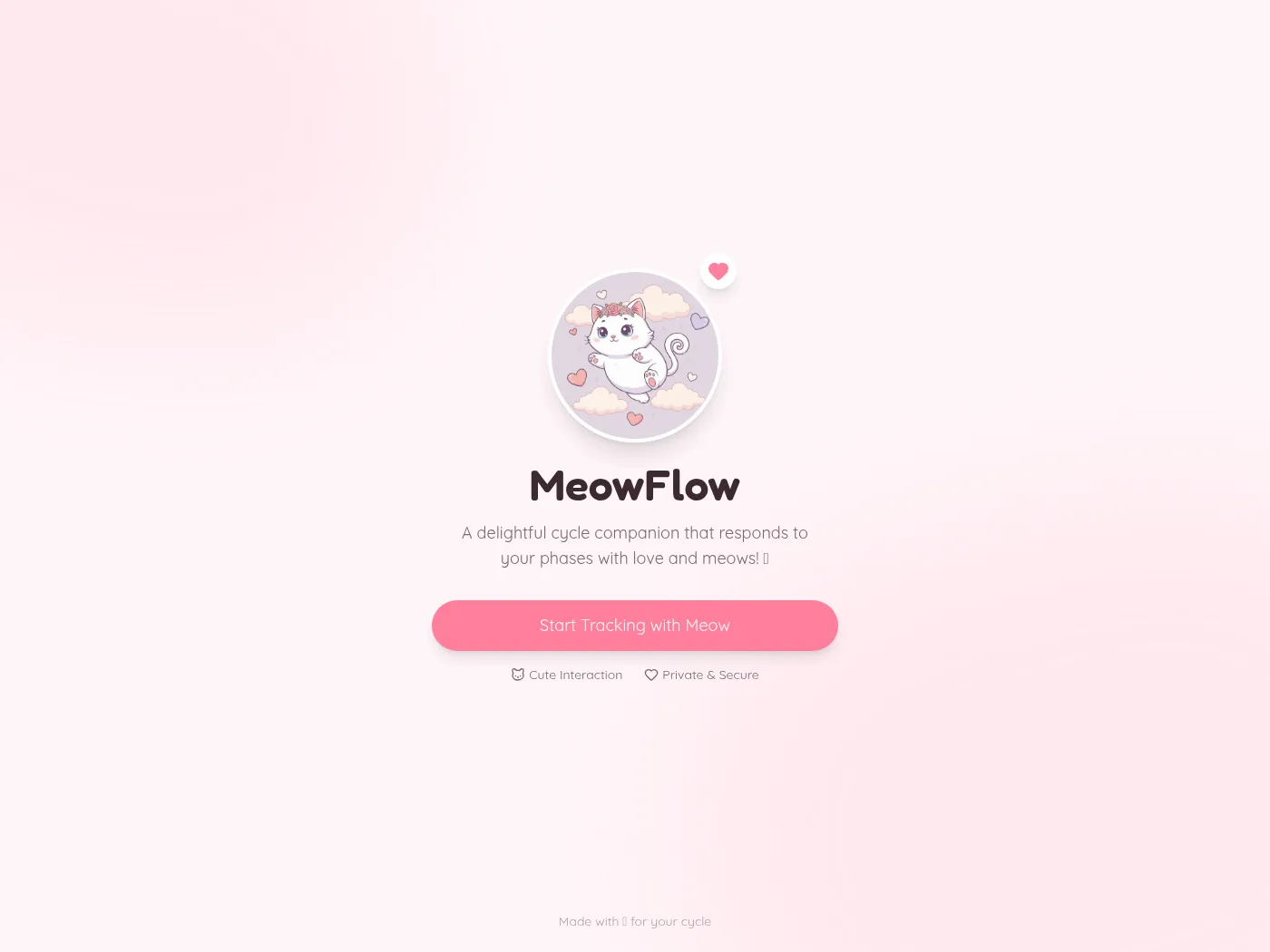 MeowFlow Cycle Companion