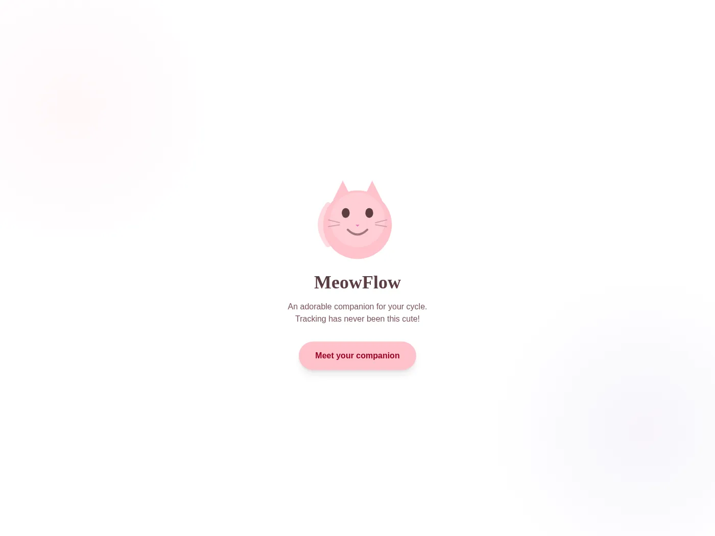MeowFlow Period Tracker
