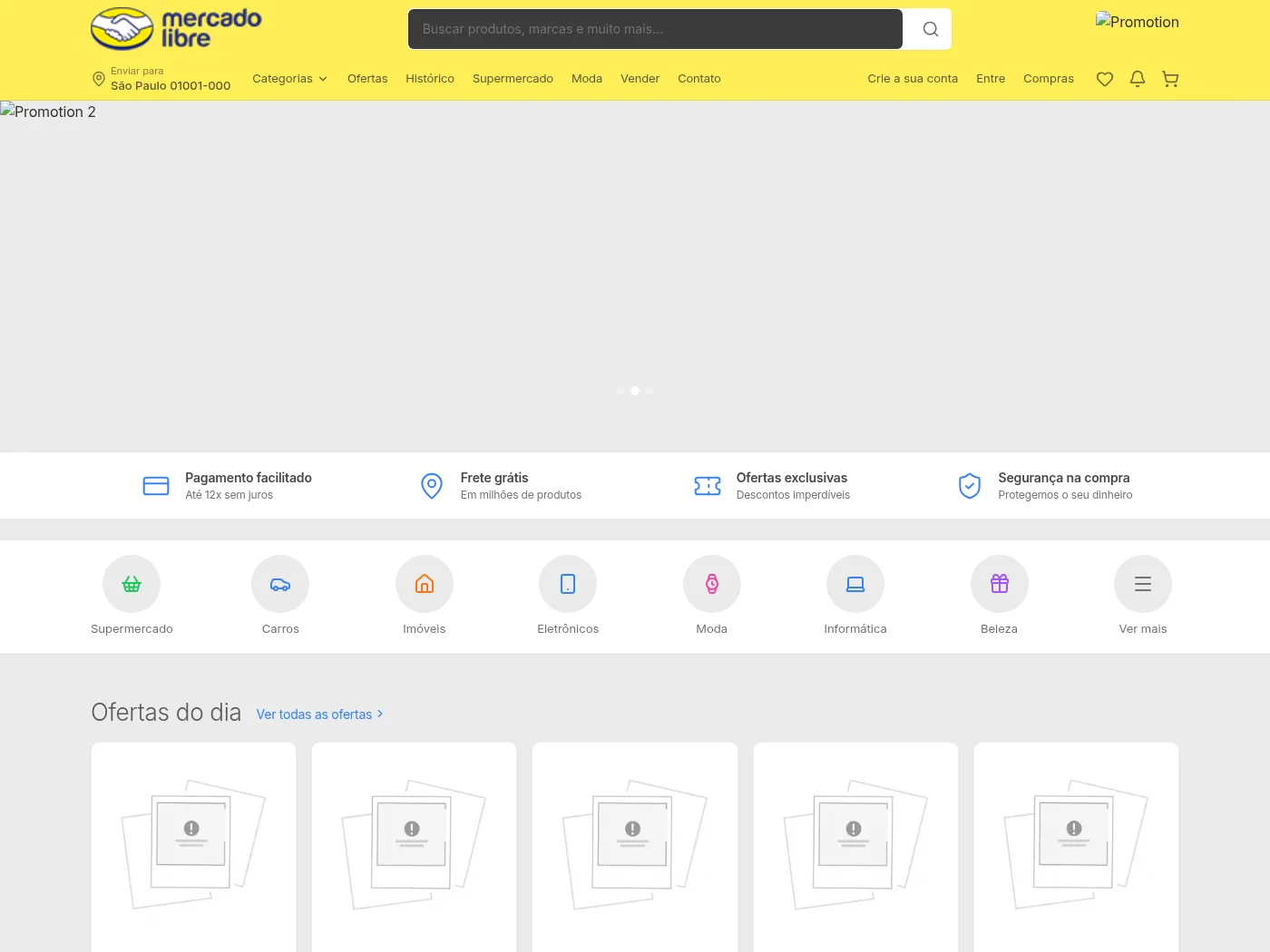 MercadoLivre Web Clone