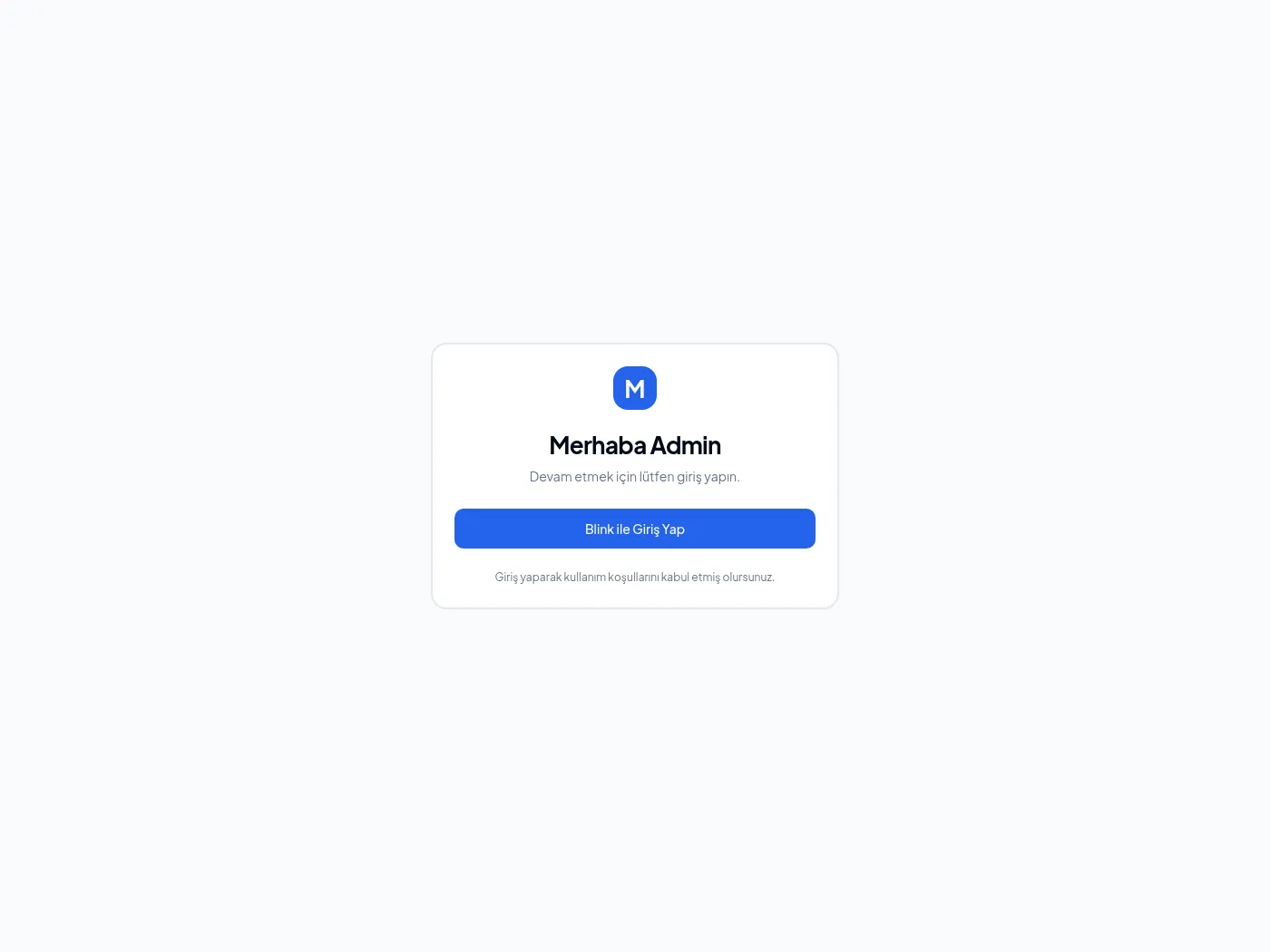 Merhaba Admin Panel