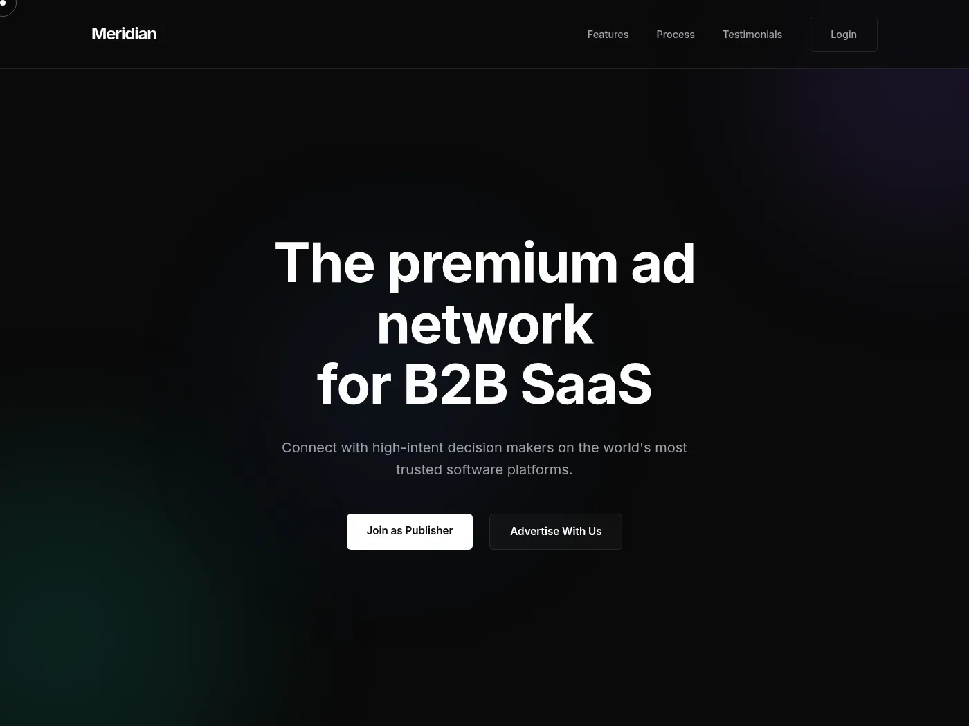 Meridian Ad Network Site