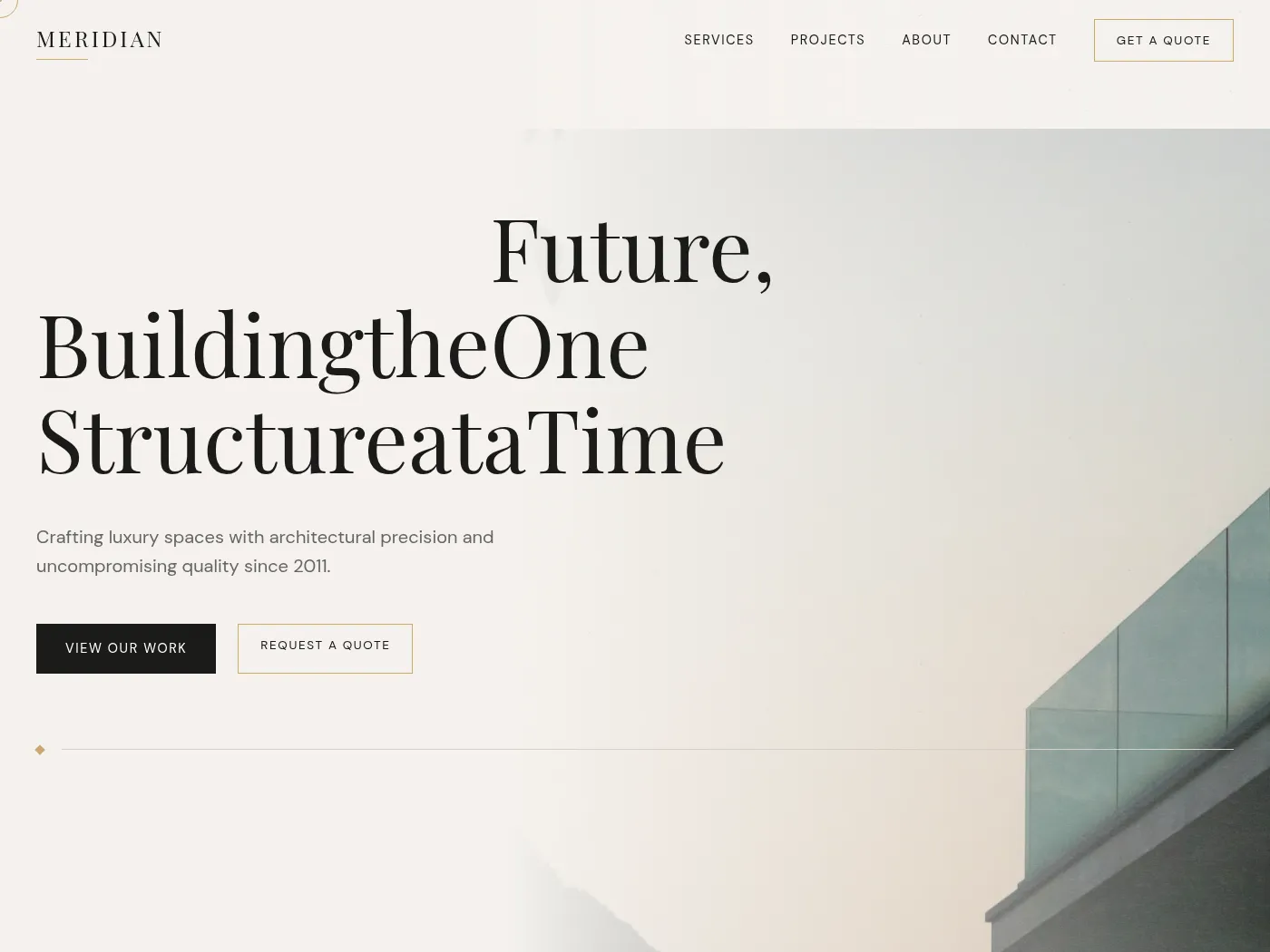 Meridian Build Co. Site