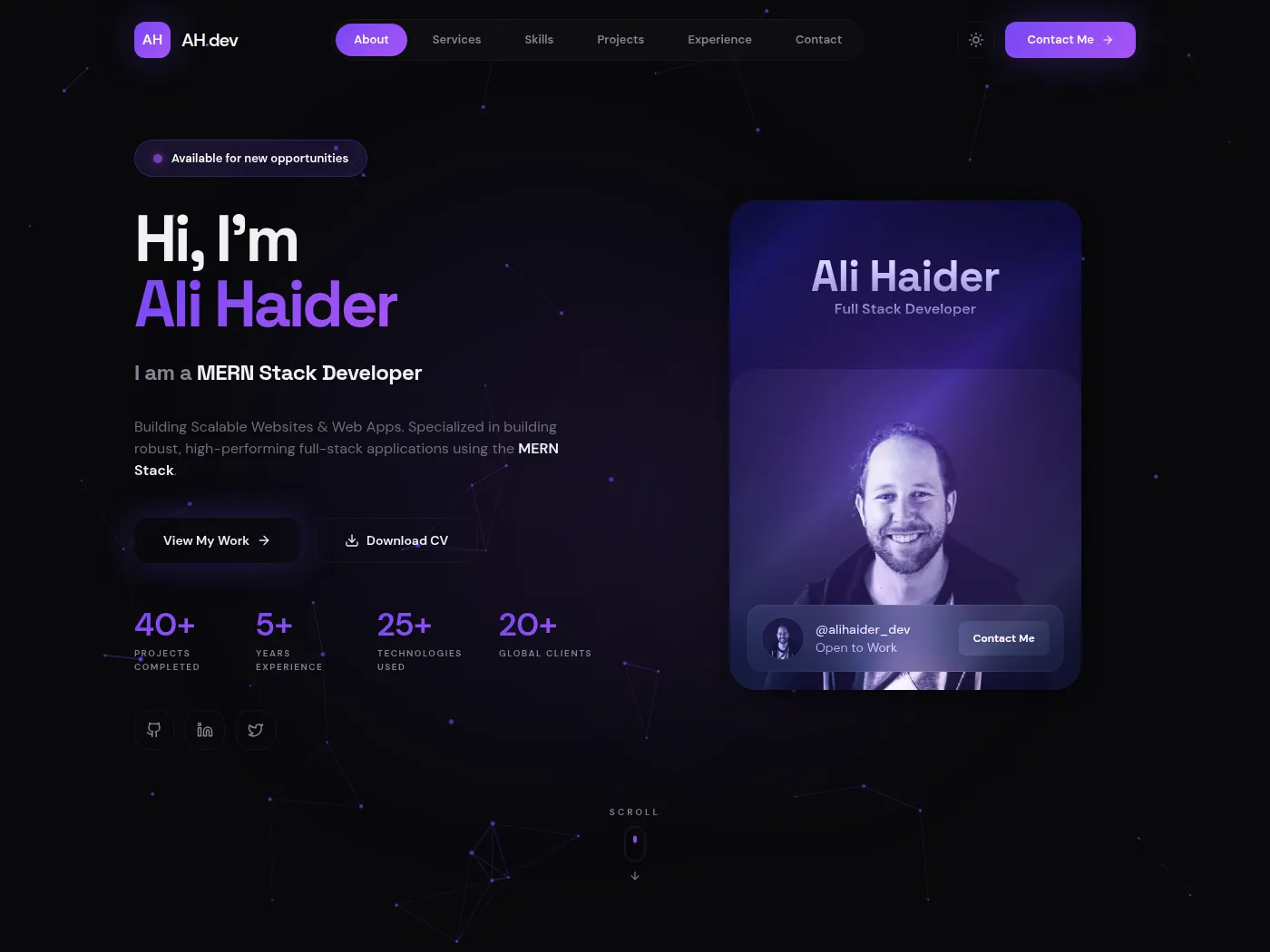 MERN Dev Portfolio
