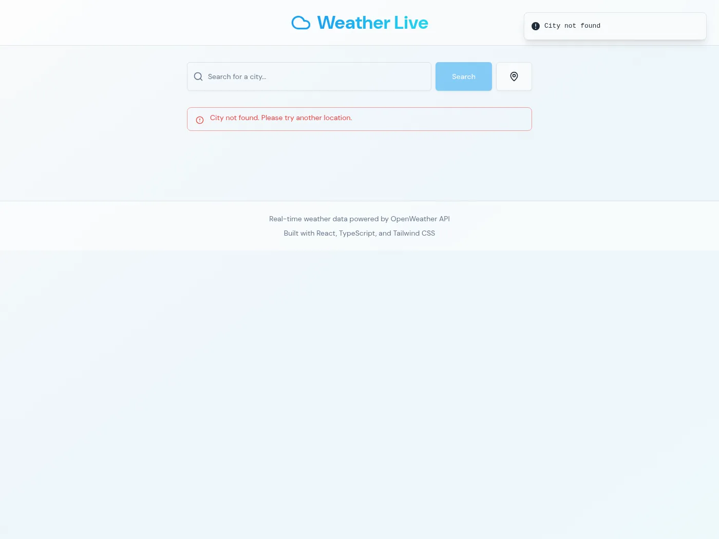 MERN Weather Live