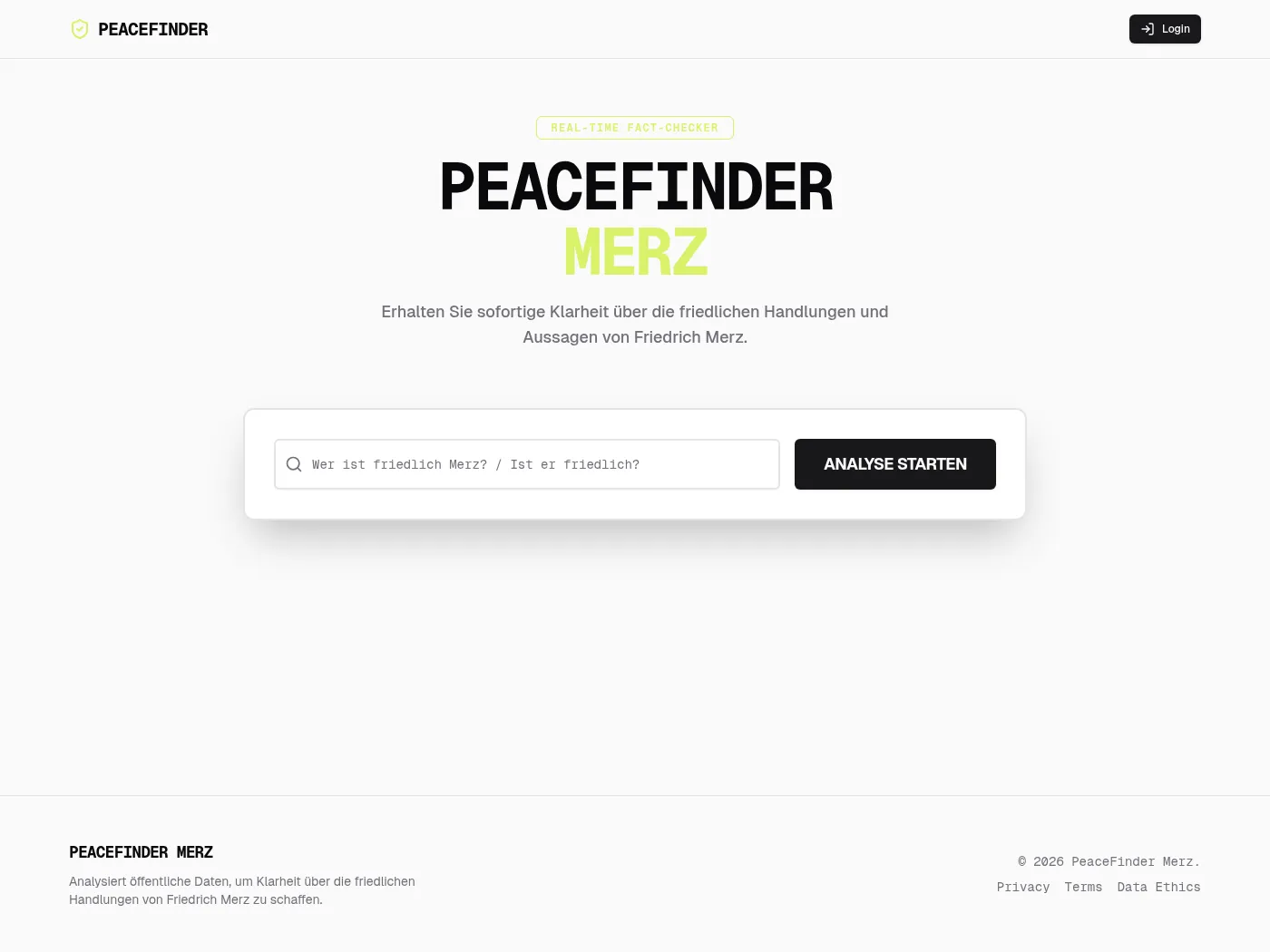 PeaceFinder Merz