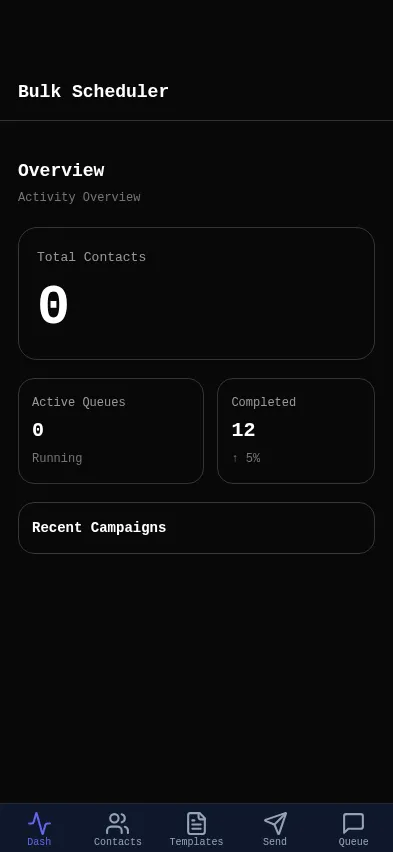 Bulk Message Scheduler