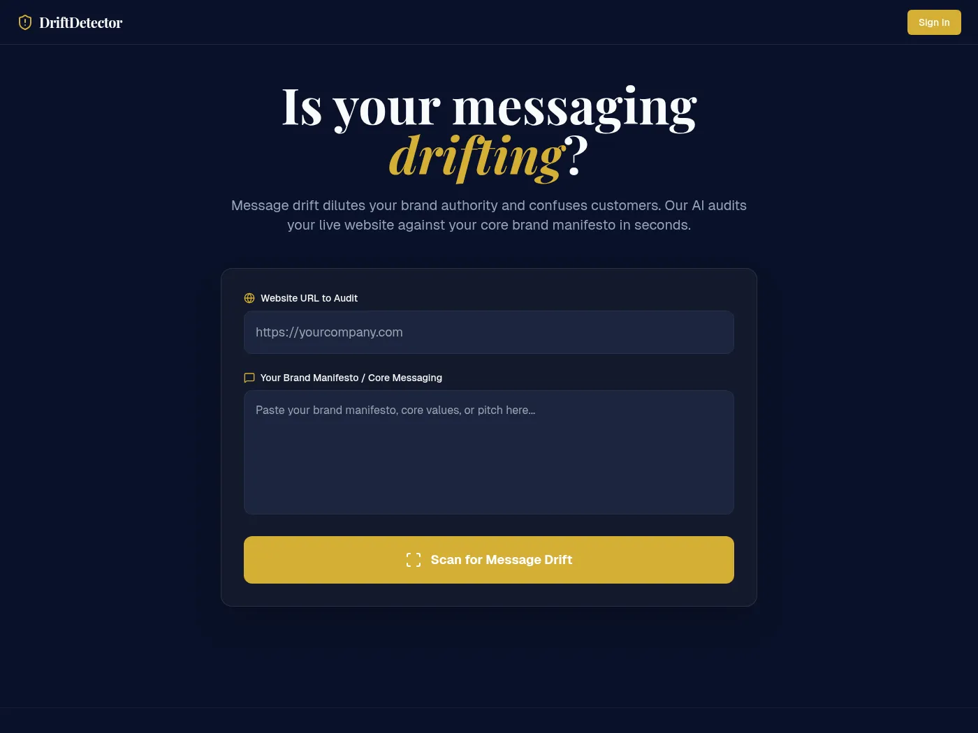 Message Drift Detector
