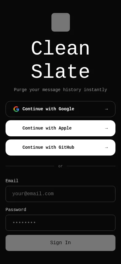 Message Purge App