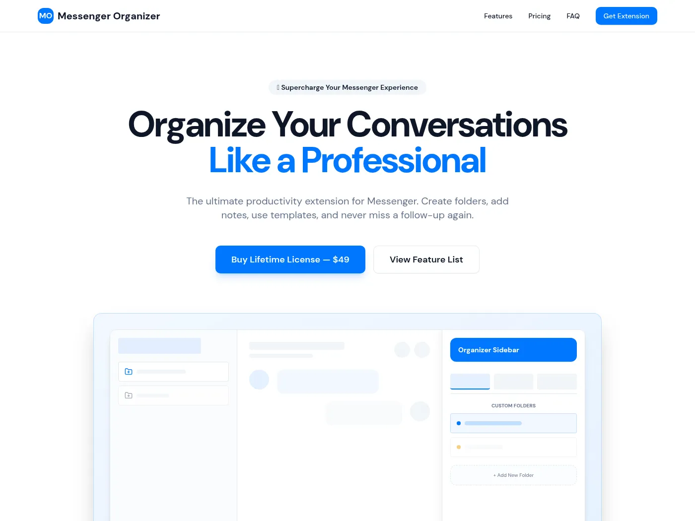 Messenger Organizer Extension