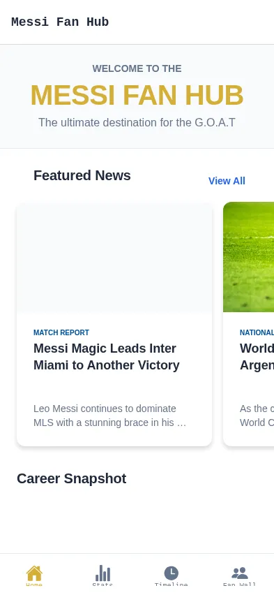 Messi Fan Hub
