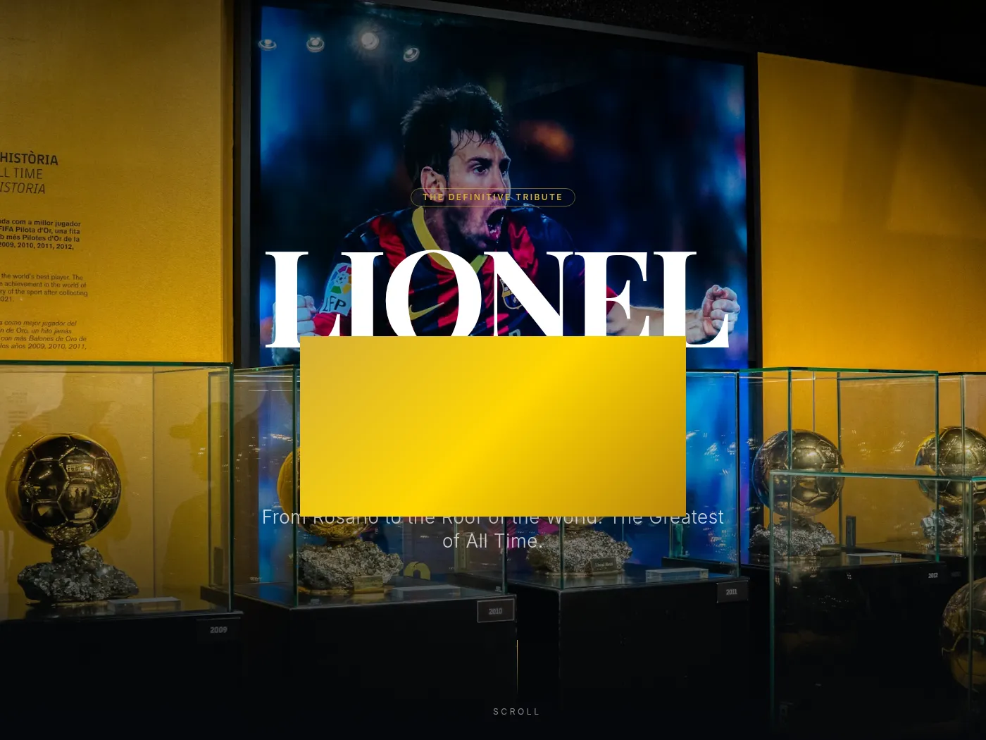 Lionel Messi Tribute Poster