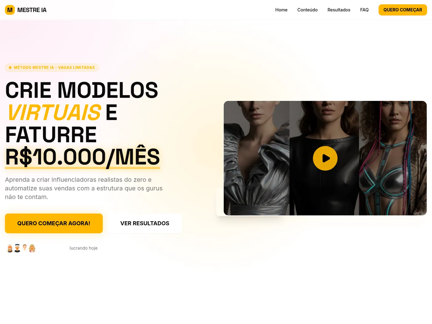 Mestre IA Landing Clone