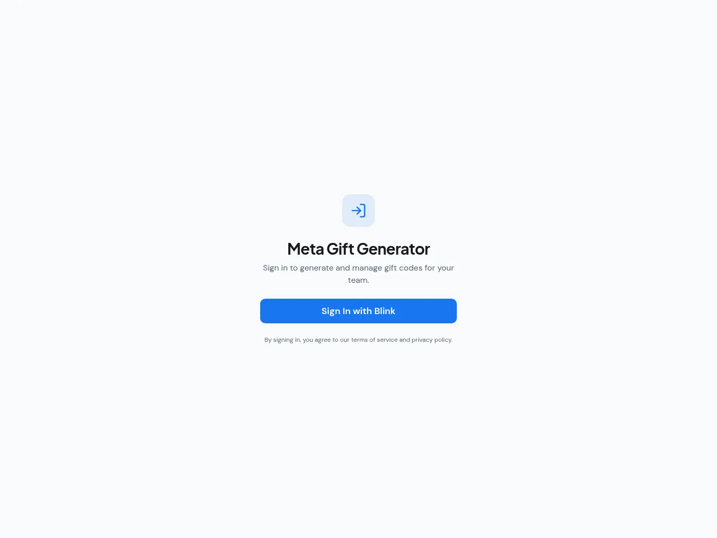 Meta Gift Code Generator