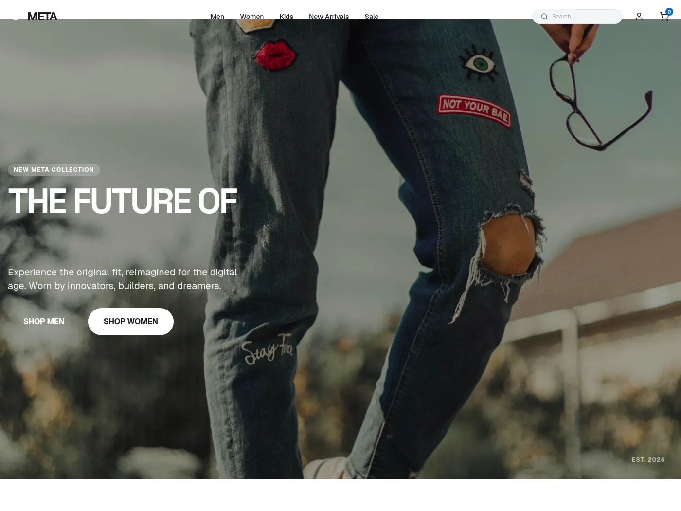 Meta Jeans Storefront