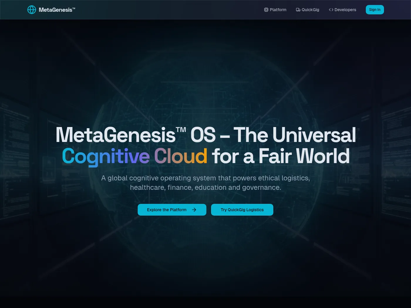 MetaGenesis OS Platform