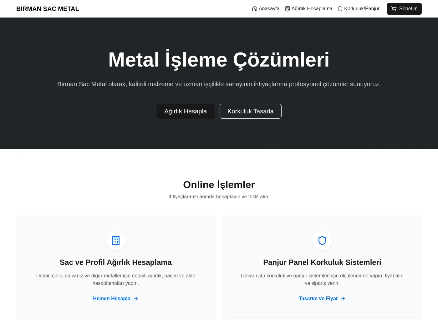 MetalWorks Cost Calculator