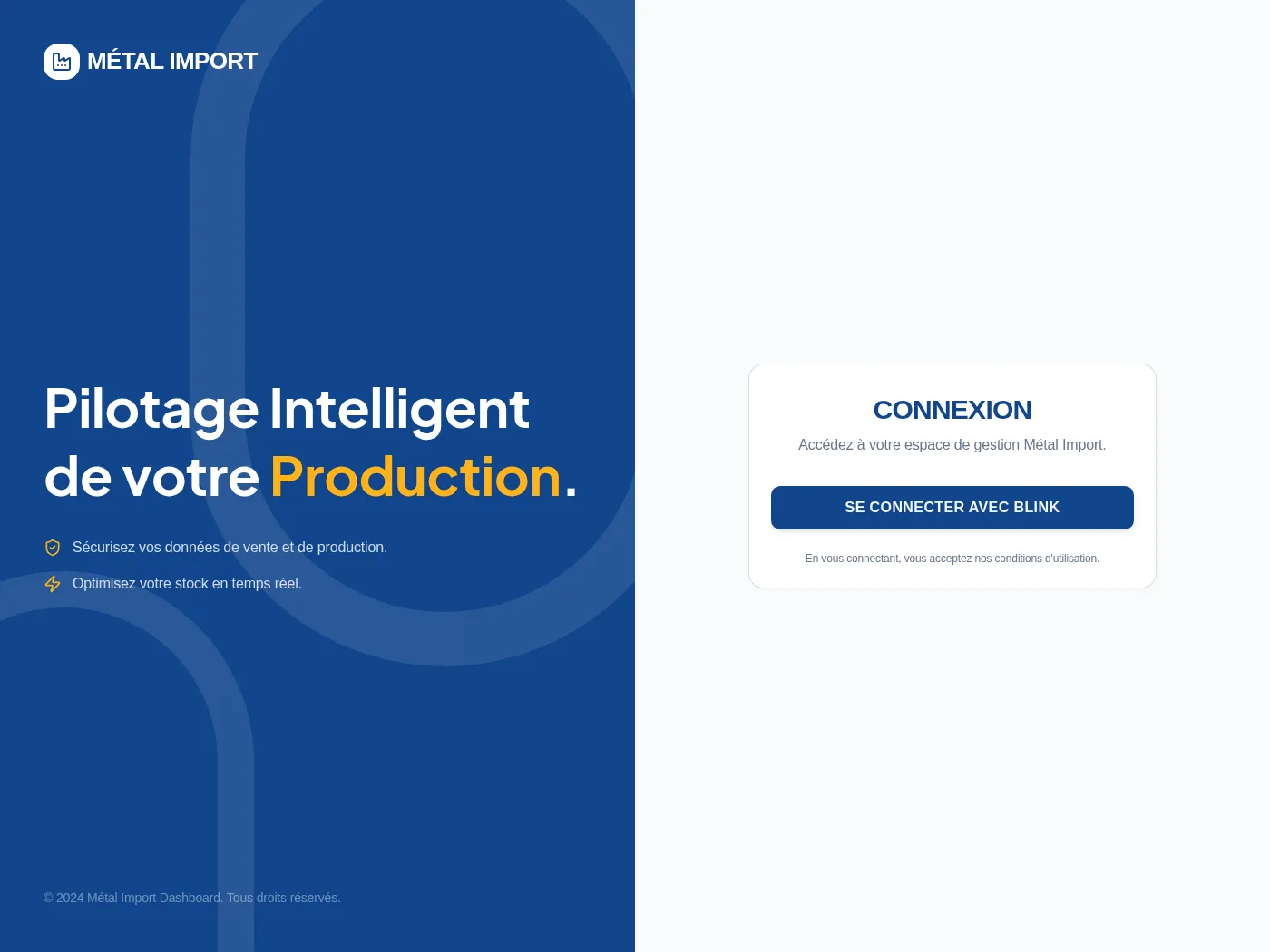 Metal Import Dashboard