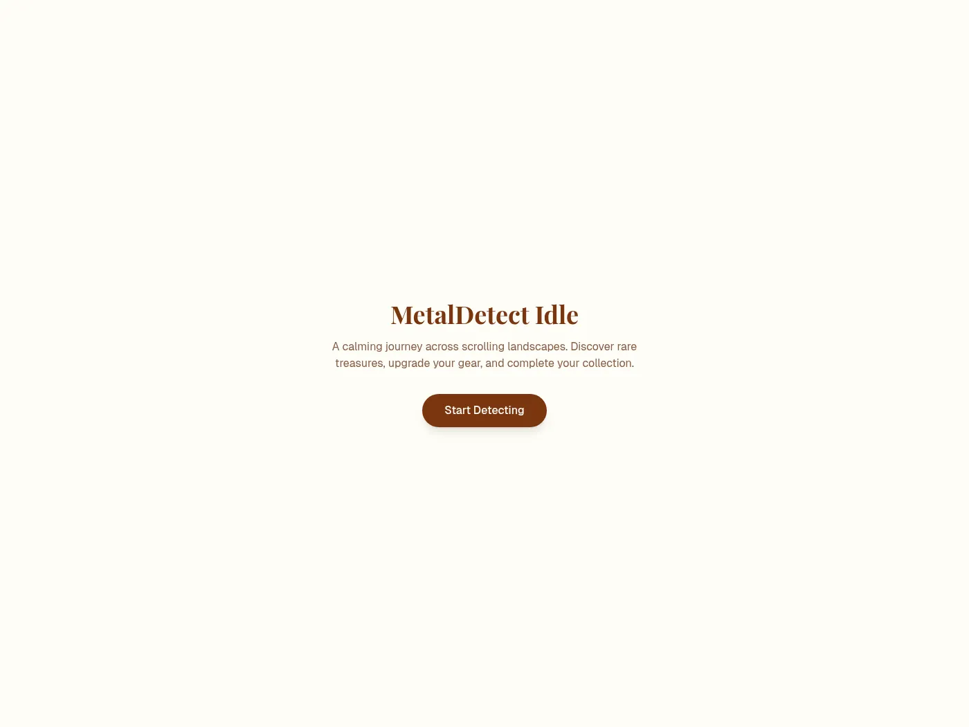 MetalDetect Idle Game