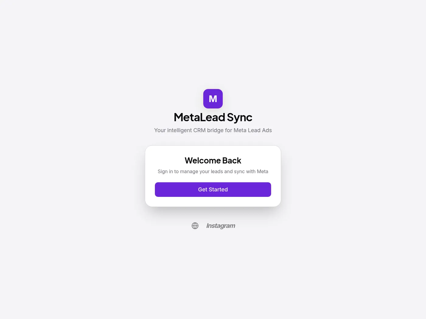 MetaLead Sync CRM