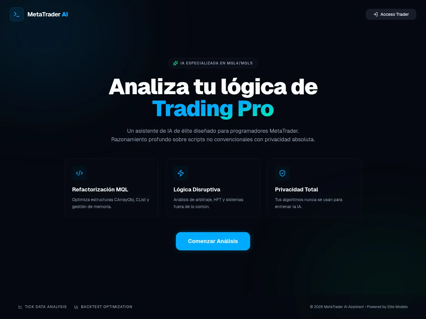 MetaTrader Code AI