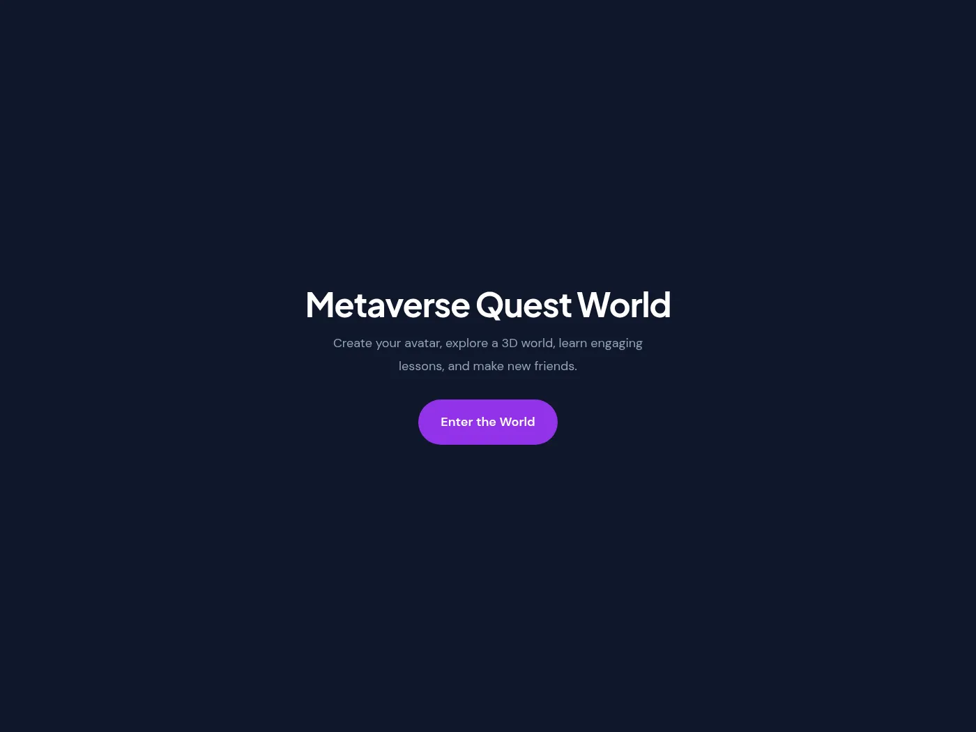 Metaverse Quest World