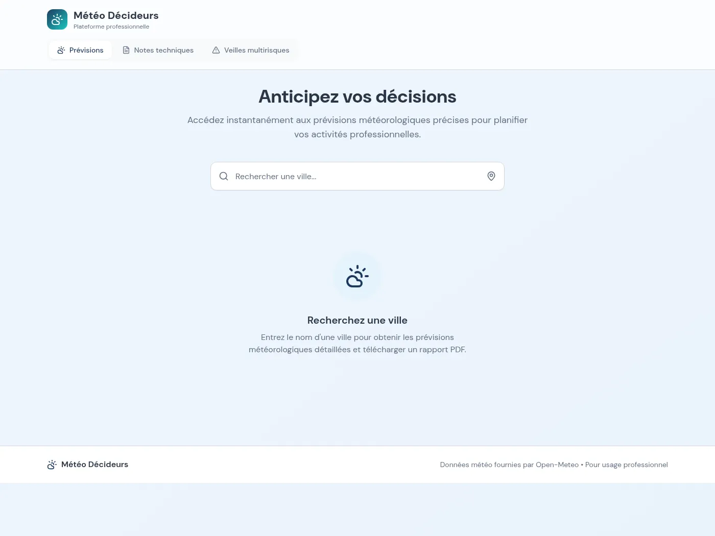 Météo Décideurs