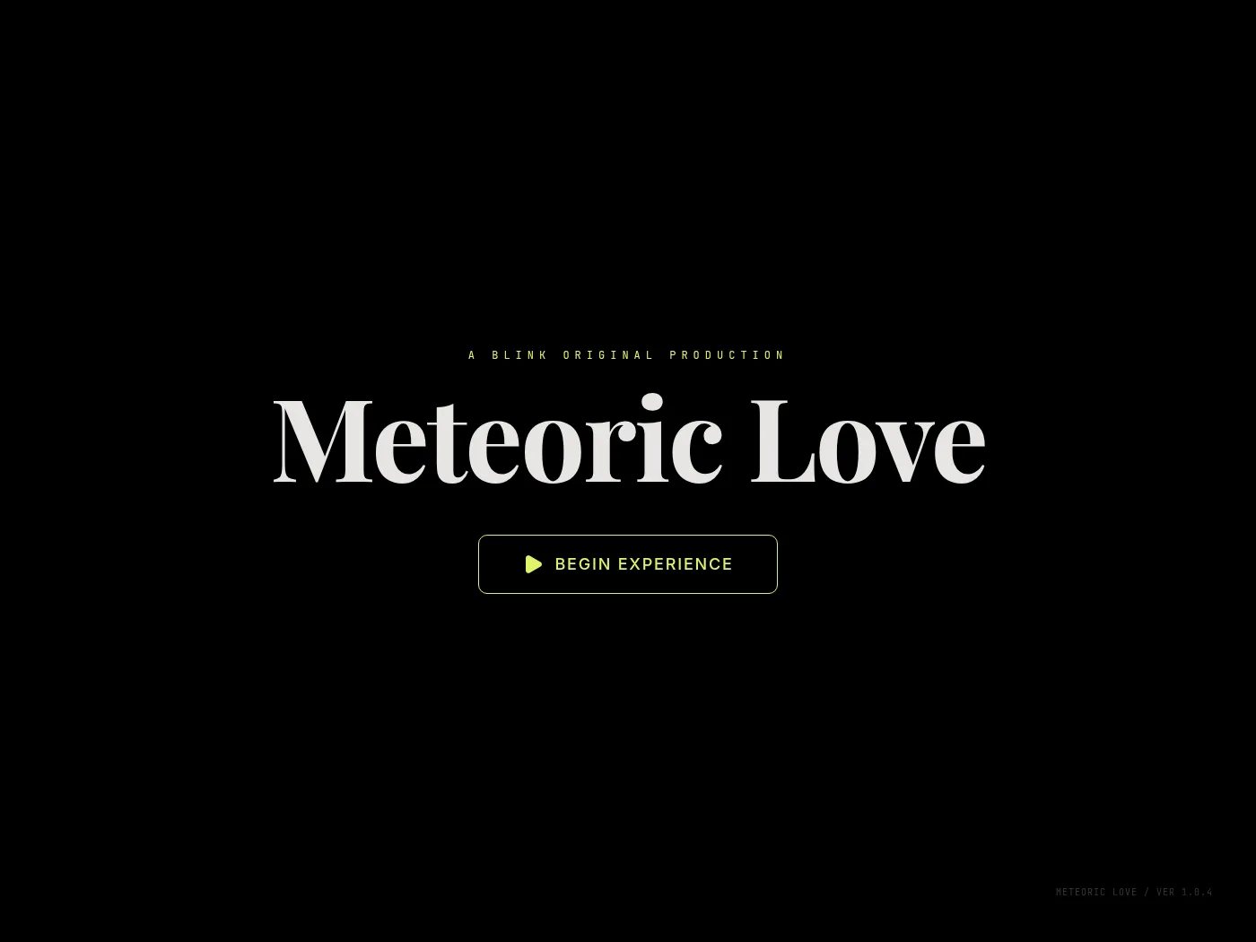 Meteoric Love Short Film