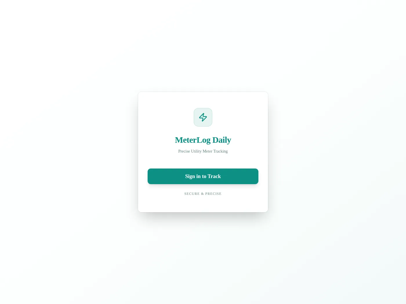 MeterLog Daily Tracker