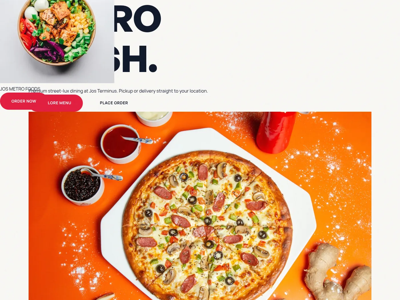 MetroPlate Restaurant Site