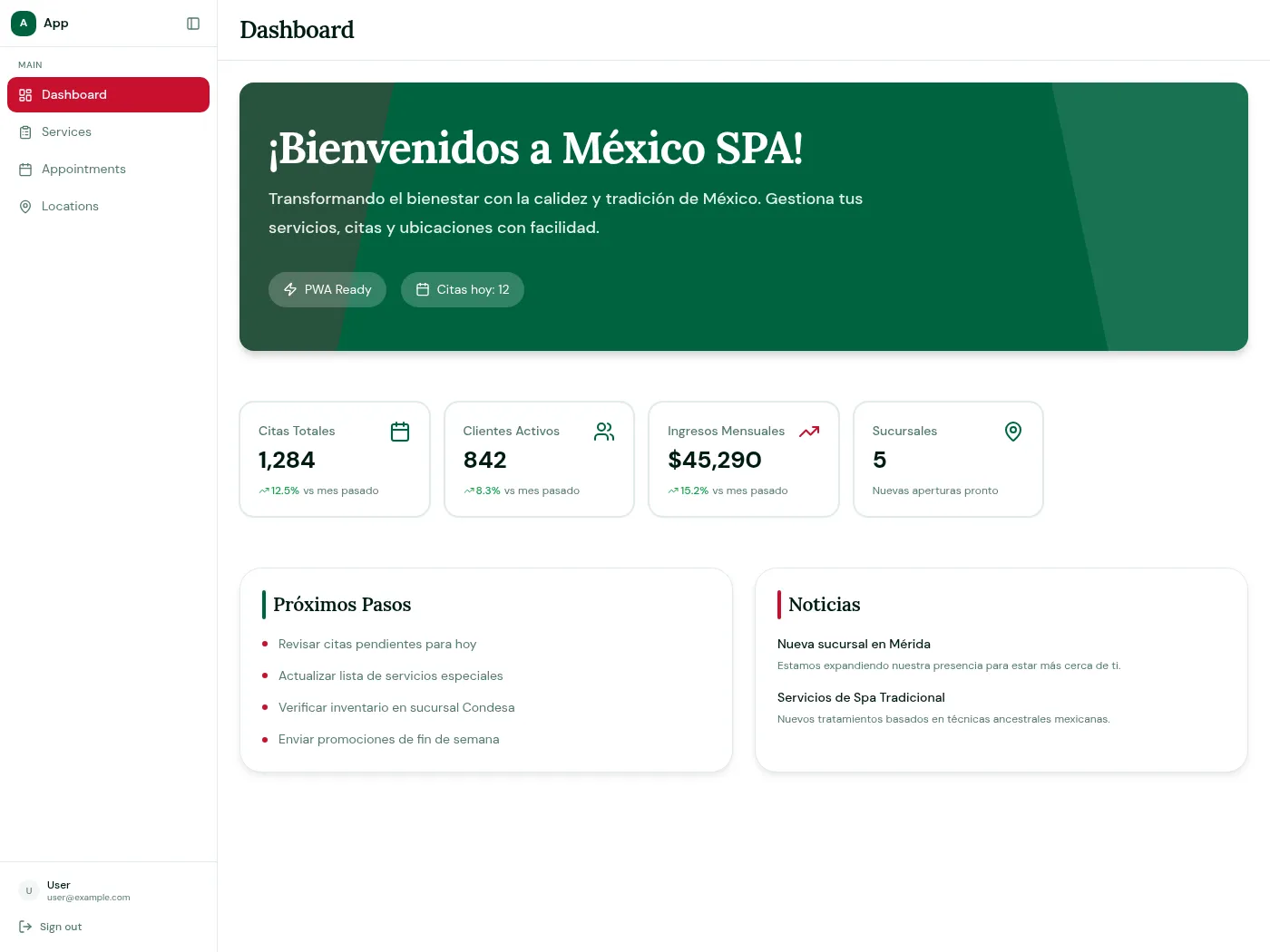 México PWA SPA