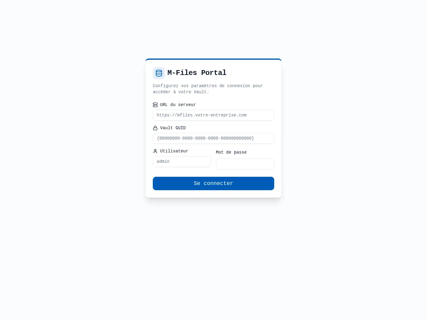 M-Files Drag & Drop Portal