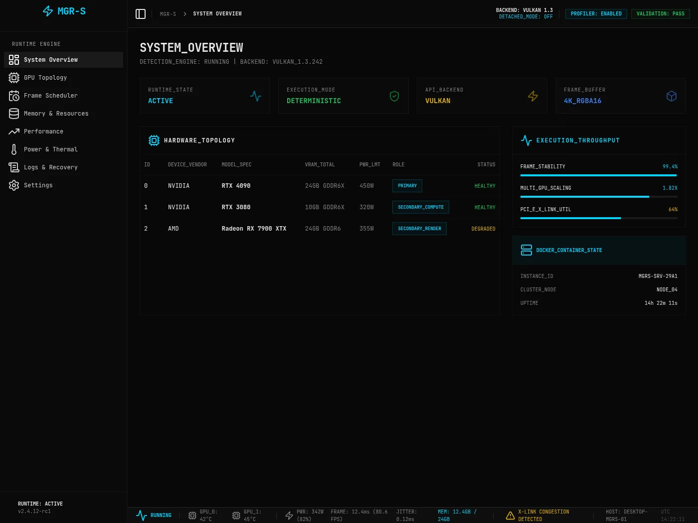 MGR-S GPU Runtime UI
