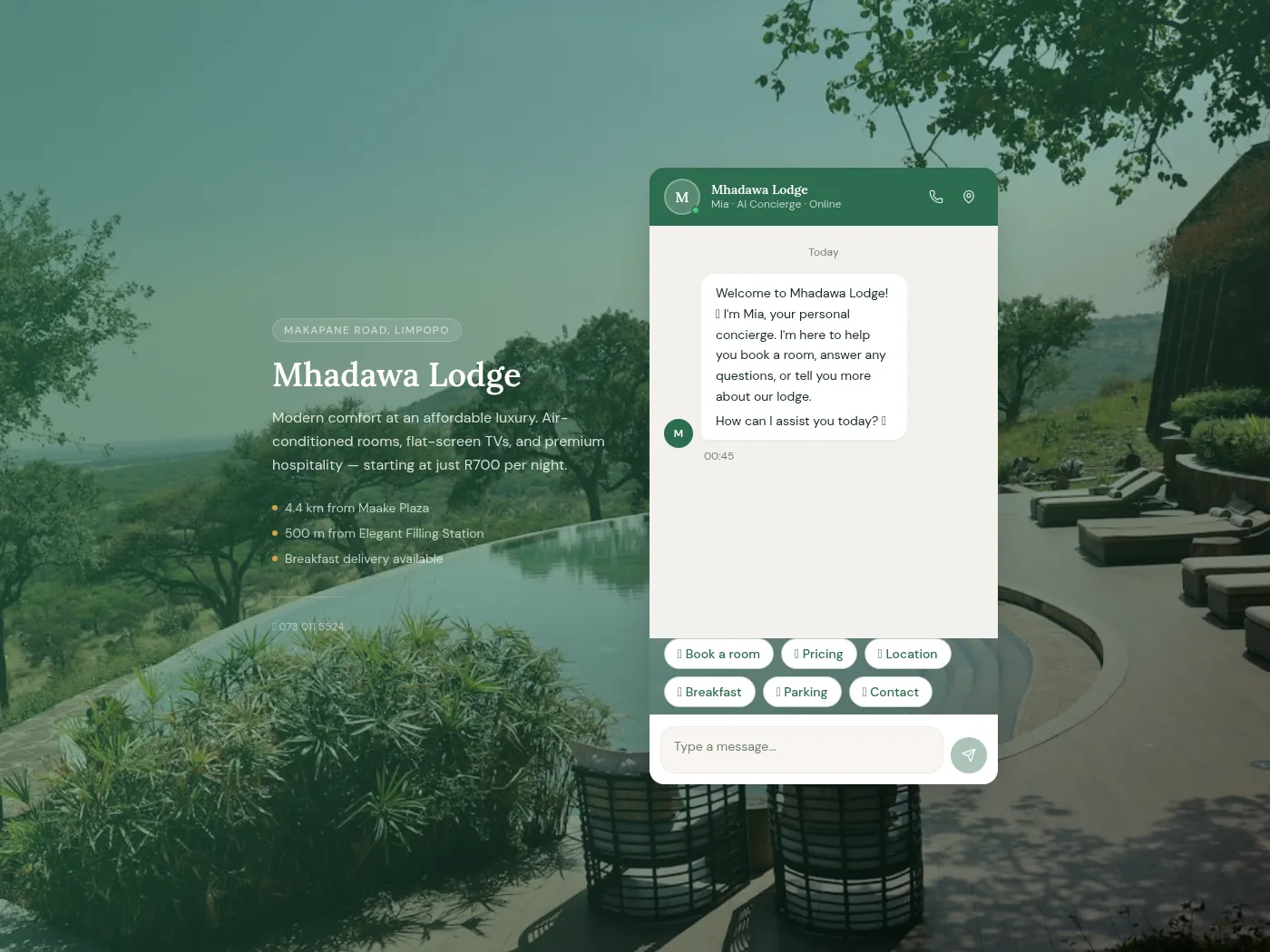 Mhadawa AI Concierge