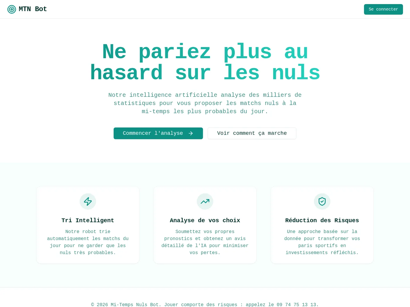 Mi-Temps Nuls Bot