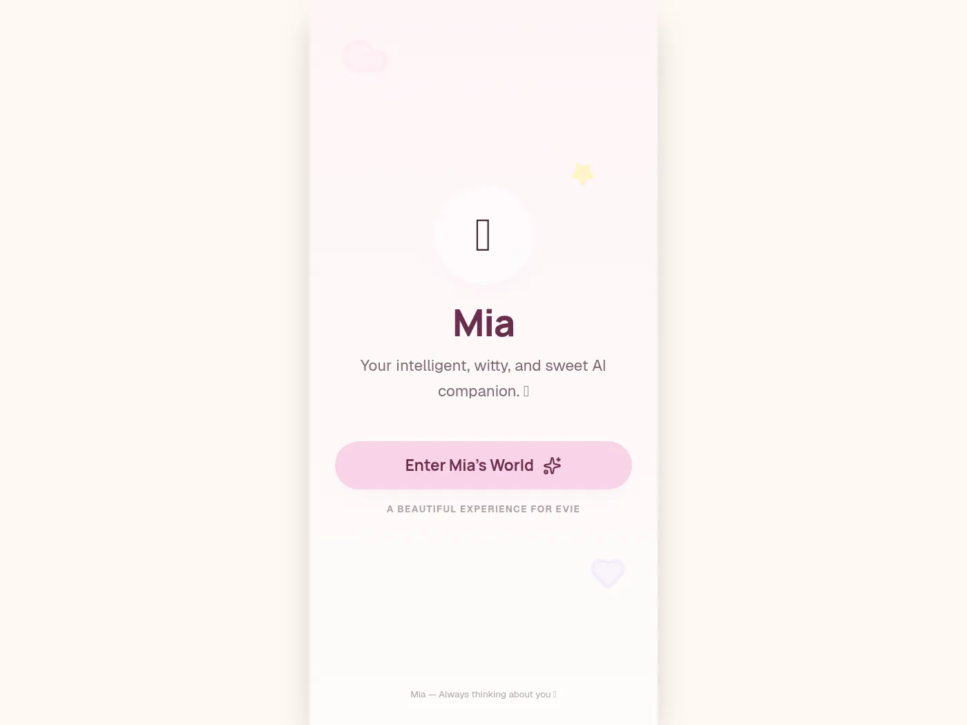 Mia: Cozy AI Companion