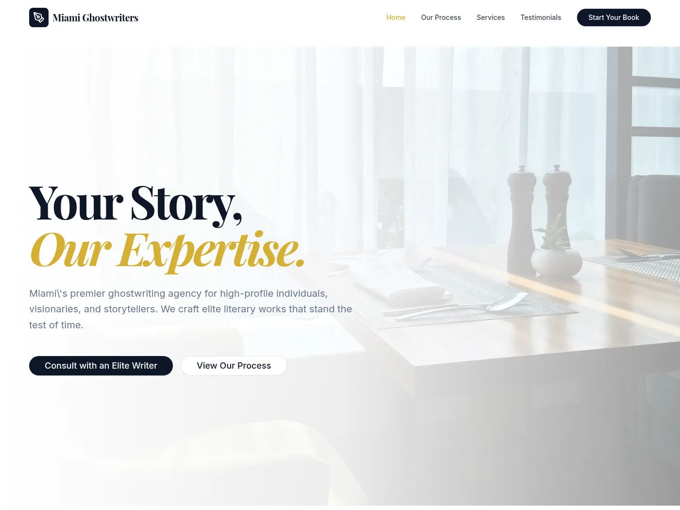 Miami Ghostwriters Redesign