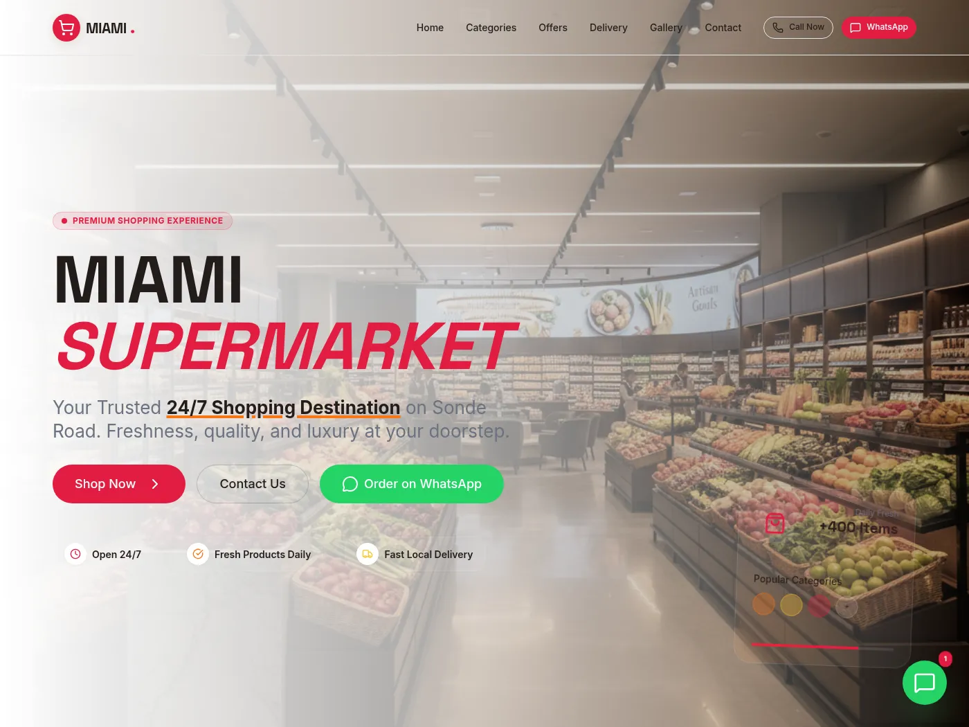 Miami Supermarket Web