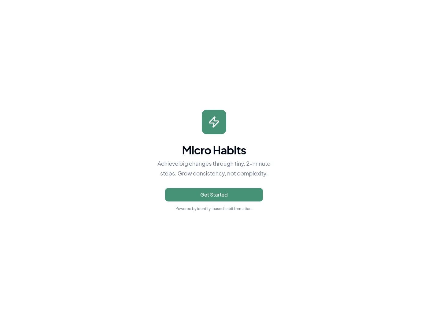 Micro Habits Coach