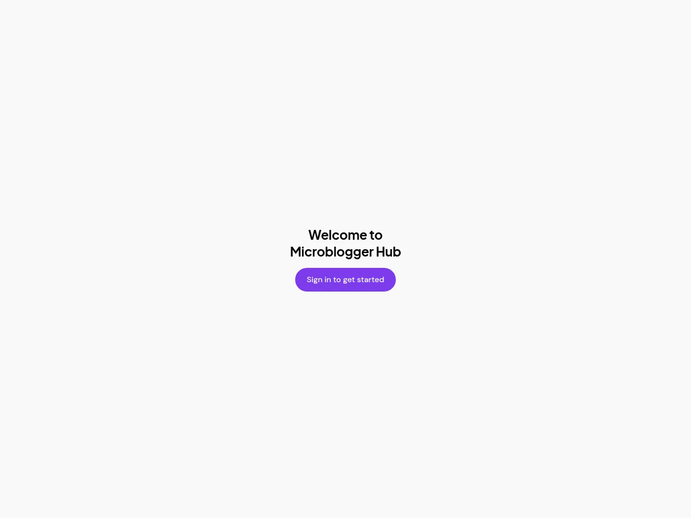 Microblogger Hub