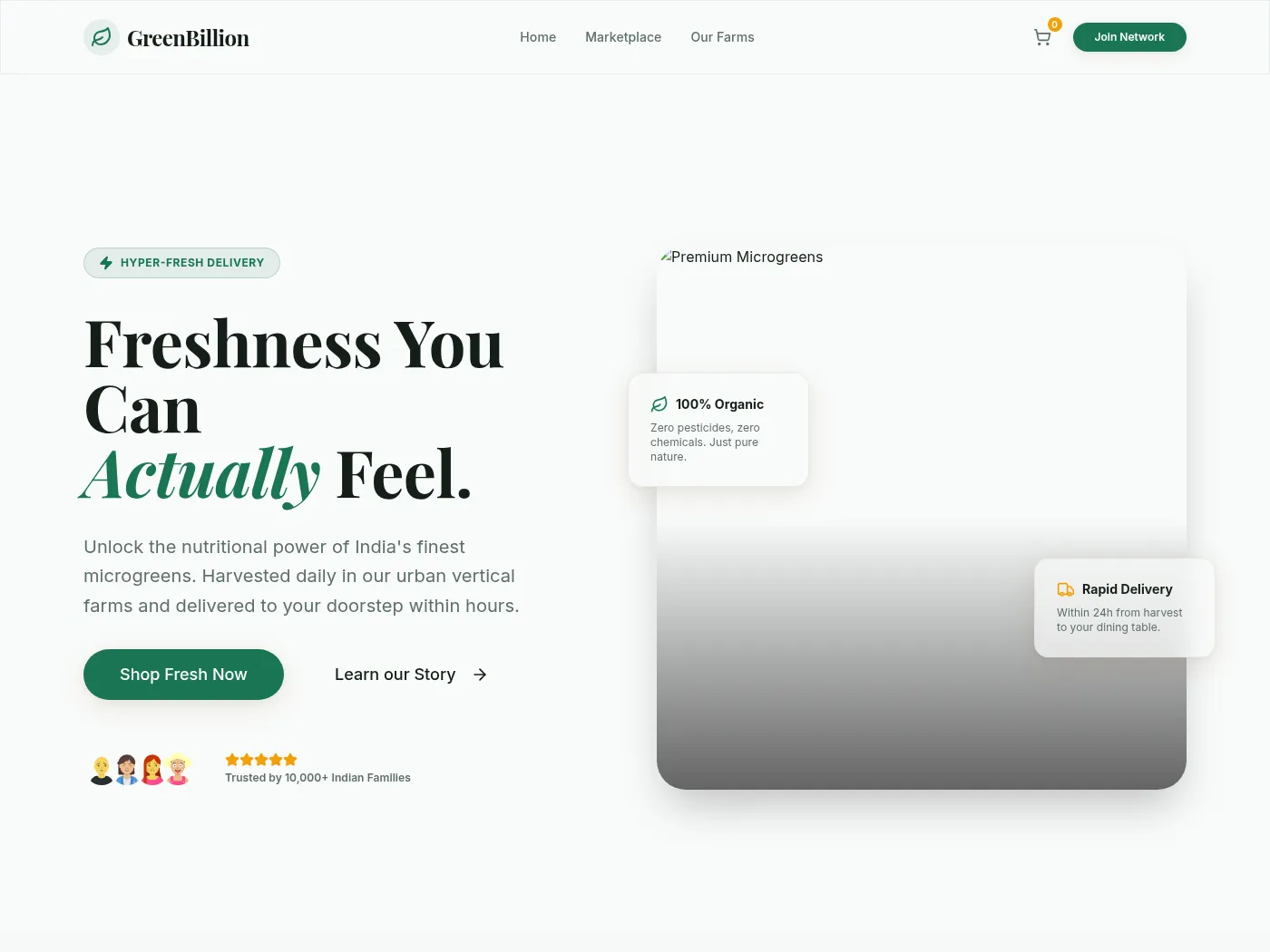 GreenBillion Marketplace