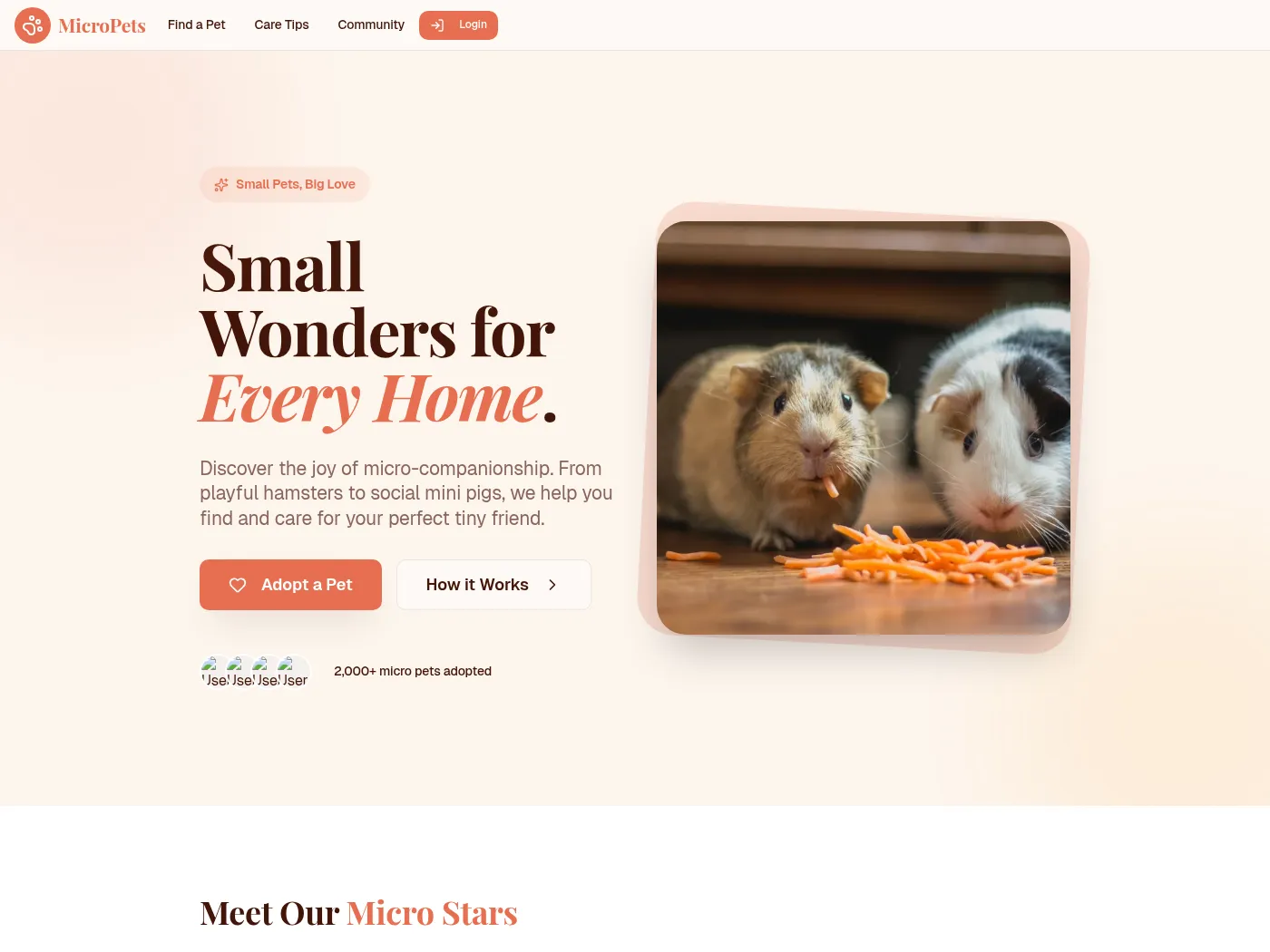 MicroPets Website
