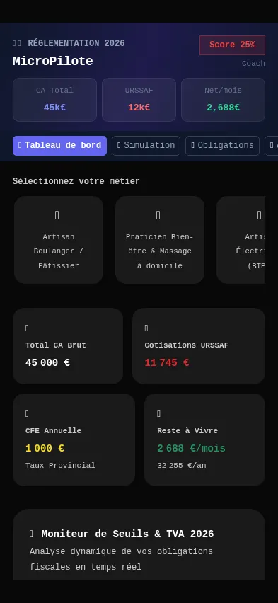 MicroPilote 2026 Mobile