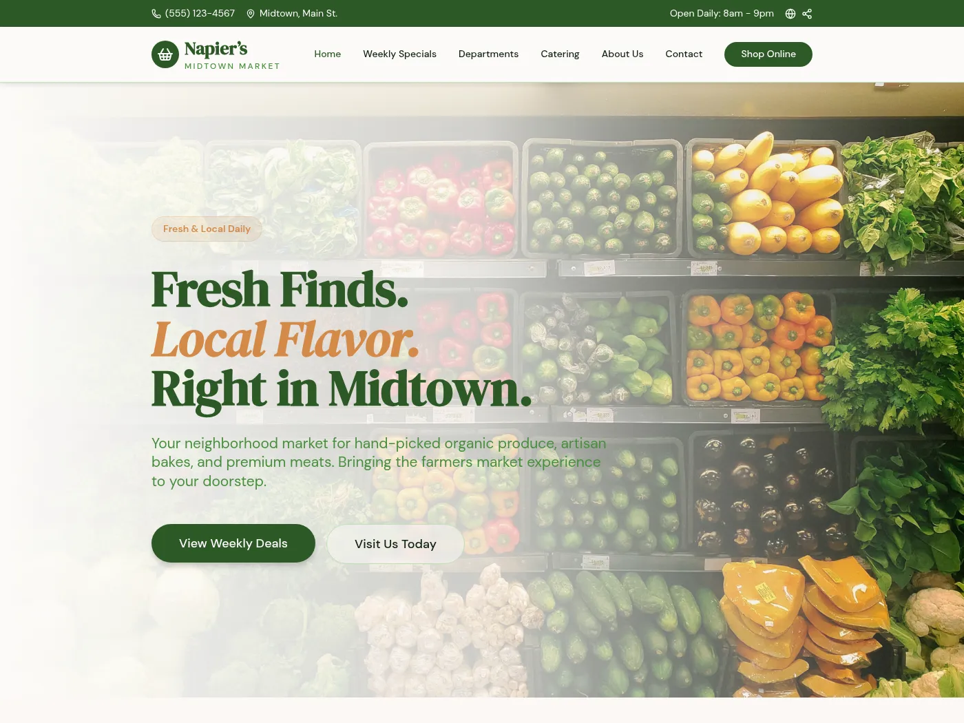Napier’s Midtown Market Web
