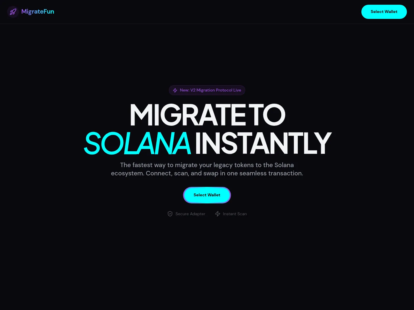 MigrateFun SOL Portal