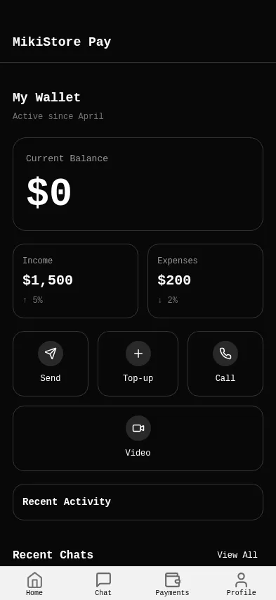 MikiStore Pay & Chat