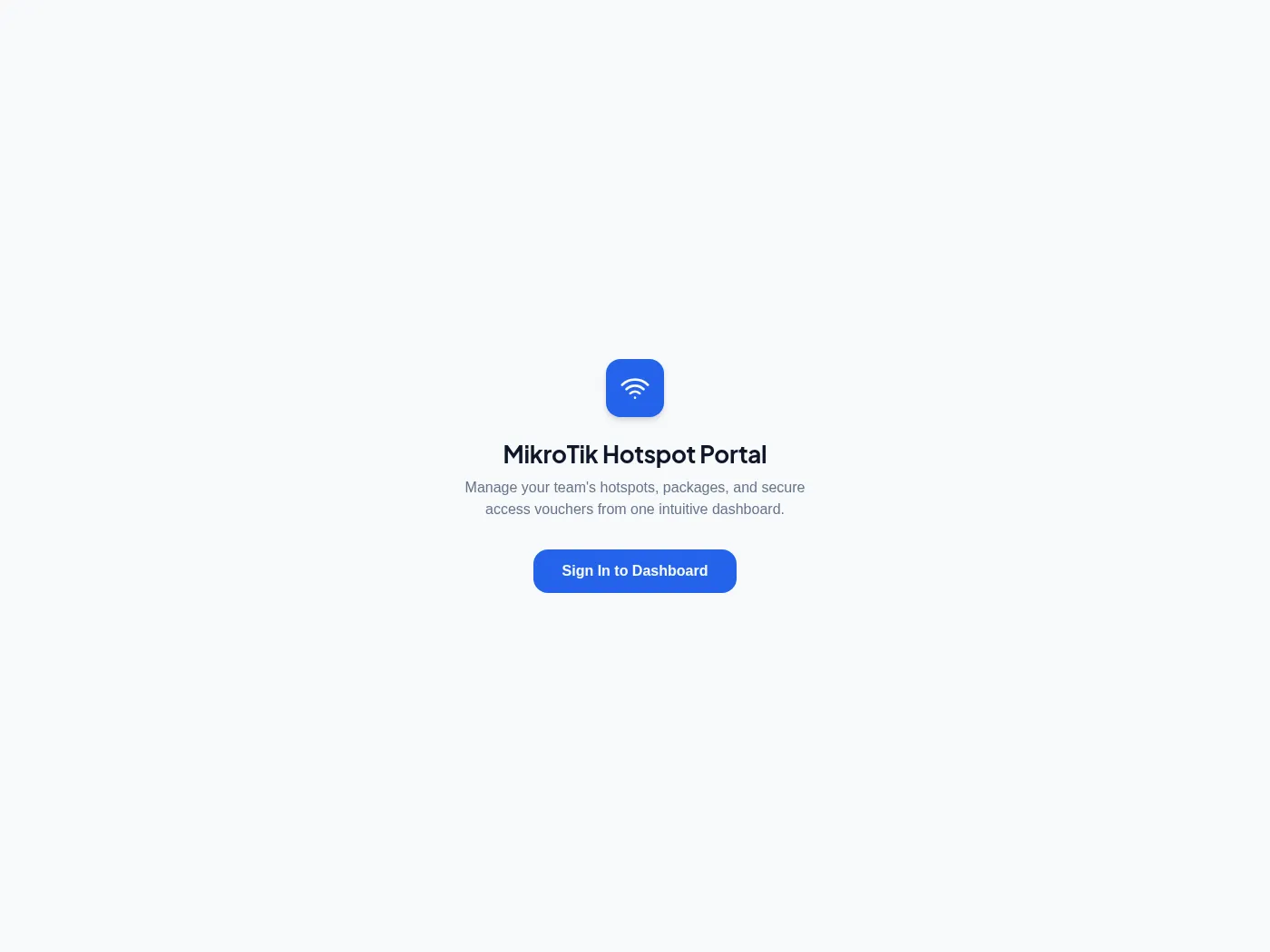 MikroTik Hotspot Portal