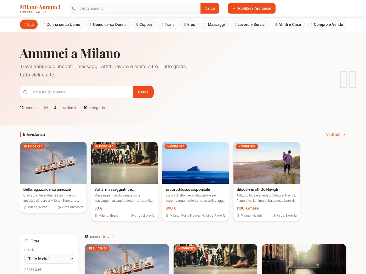 Milano Annunci List